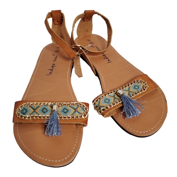 Indigo | Shoes | Indigo Rd Flat Sandal With Tassel | Poshmark